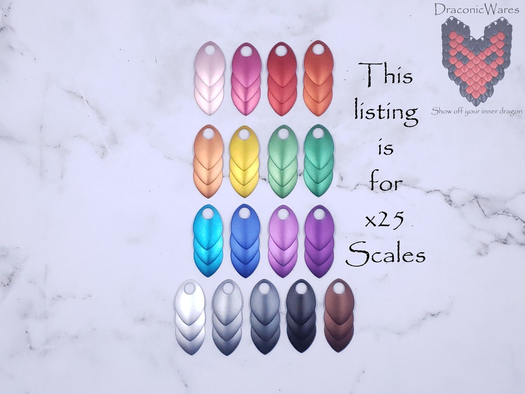 X25 SMALL PREMIUM AA Dragon Scales for Making Scale Mail and - Etsy