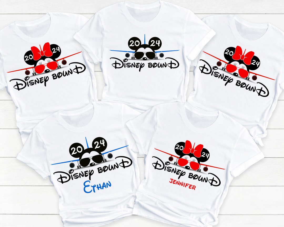 2025 Mickey Minnie Bound Custom Wording Matching Family Shirts. Disney ...