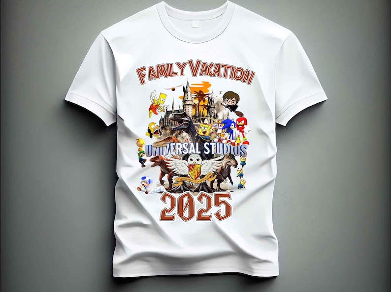 2026 Custom Universal Family Matching Shirt, Universal Family Vacation ...