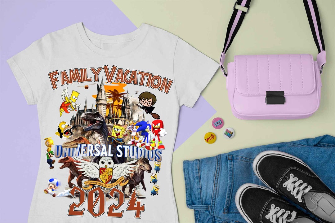 2024 Custom Universal Family Matching Shirt, Universal Family Vacation ...