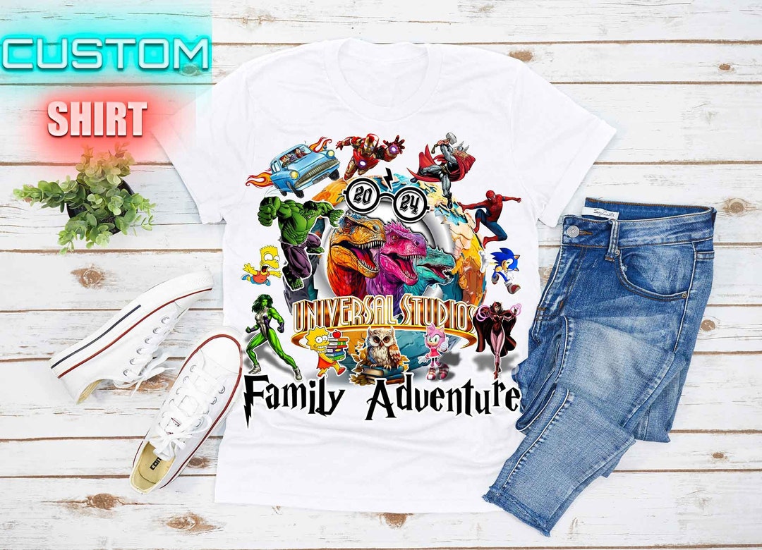 2024 Custom Universal Family Matching Shirt, Universal Family Vacation ...