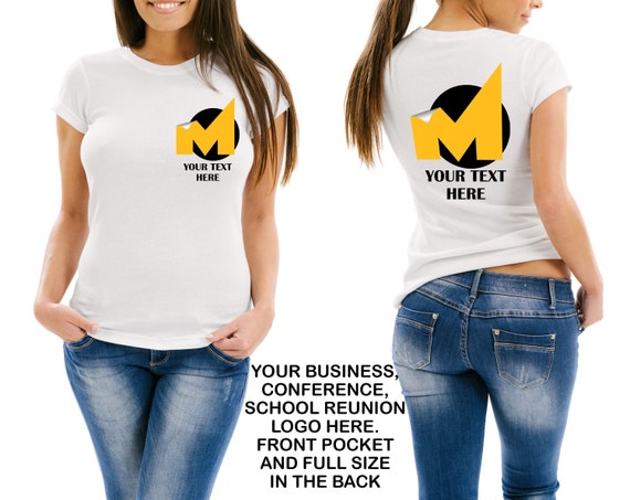 NEW Your Custom Logo T-shirt Long Sleeve or Raglan Your | Etsy