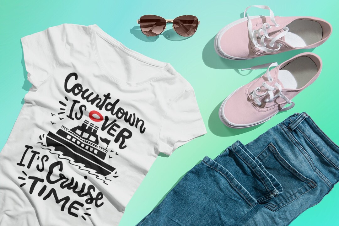 Countdown is Over, It's Cruise Time Shirts. Family Vacation Funny Shirt ...