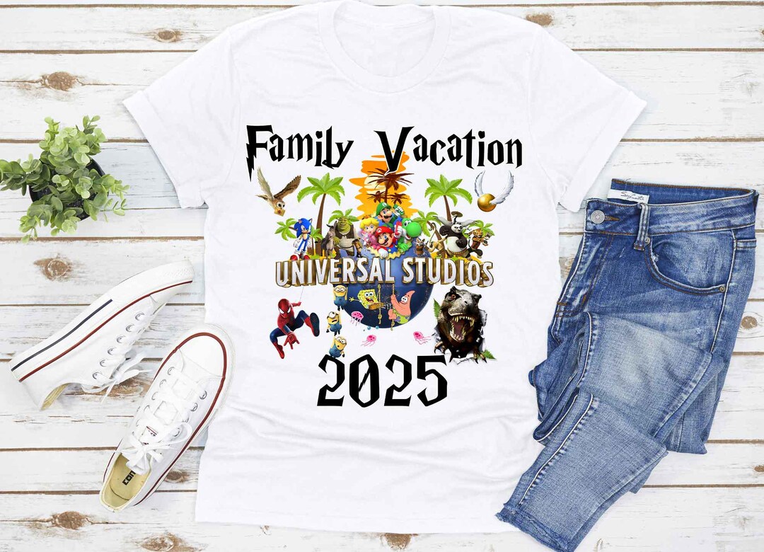 2025 Custom Universal Family Matching Shirt, Universal Family Vacation ...