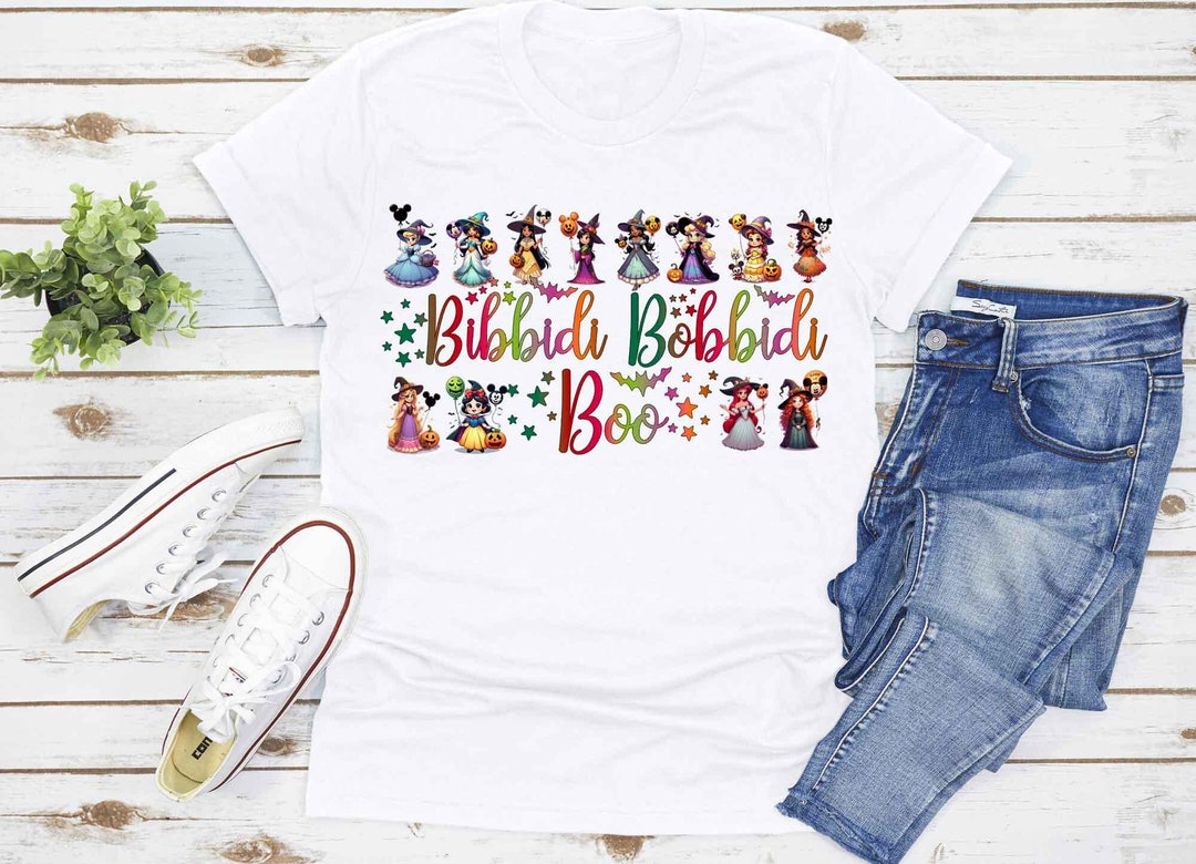 All Disney Princess Bibbidi Bobbidi Boo Halloween Shirts, Disney ...