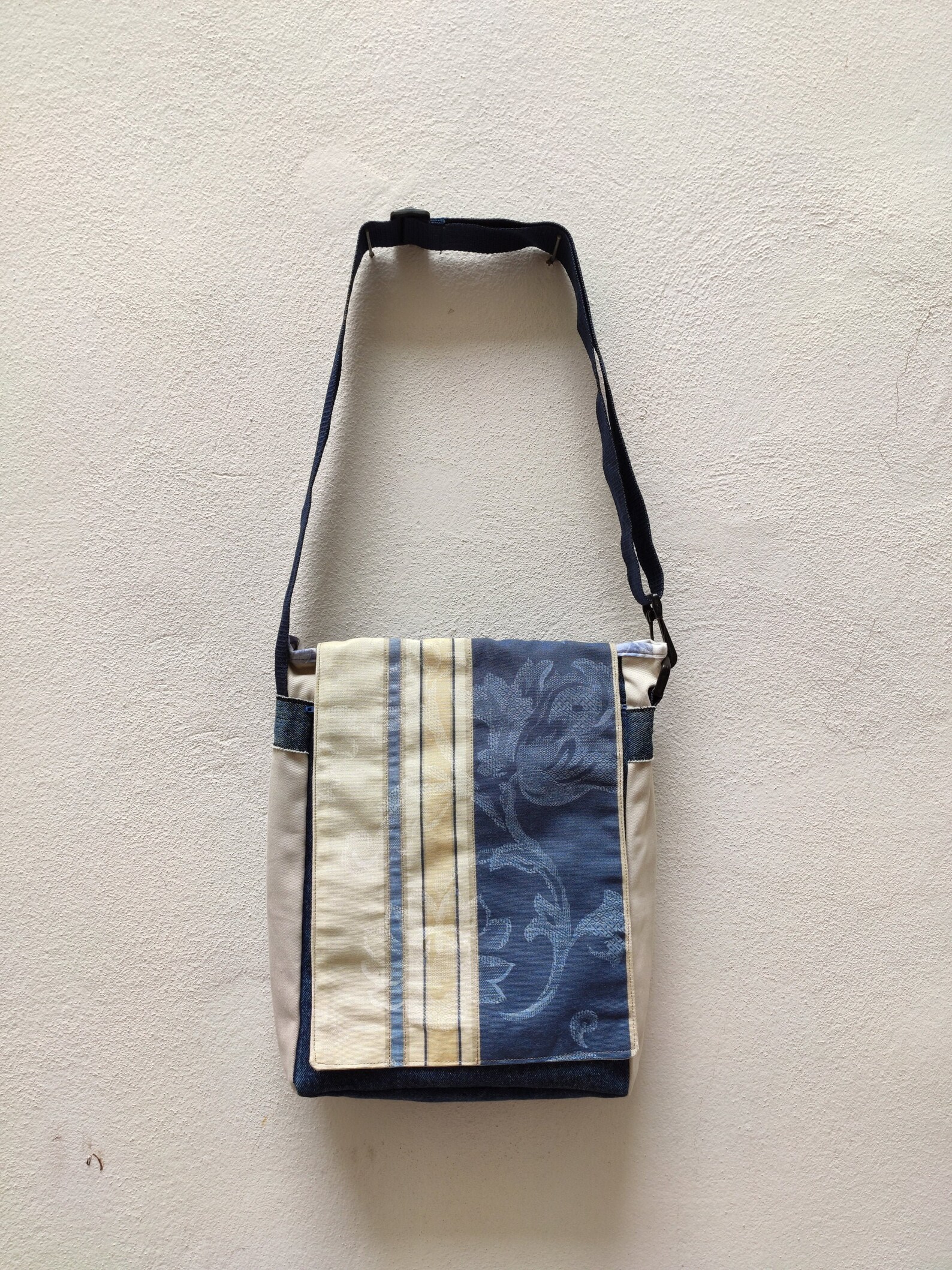 Shoulder flap bag with Velcro closure | Etsy