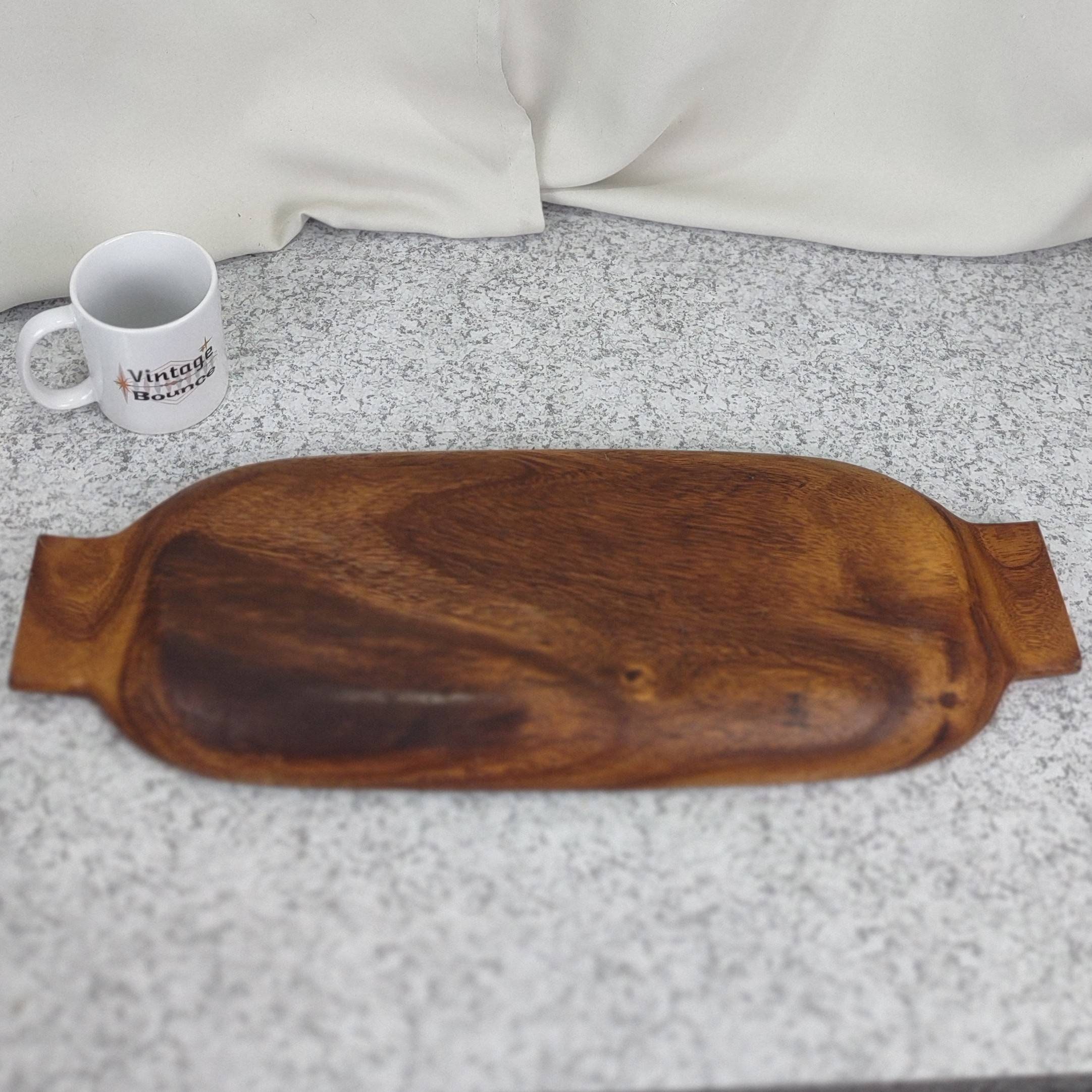 Monkey Pod Tray Monkey Pod Bowl Tiki Tray Wood Tray Wood Bowl Bohemian ...