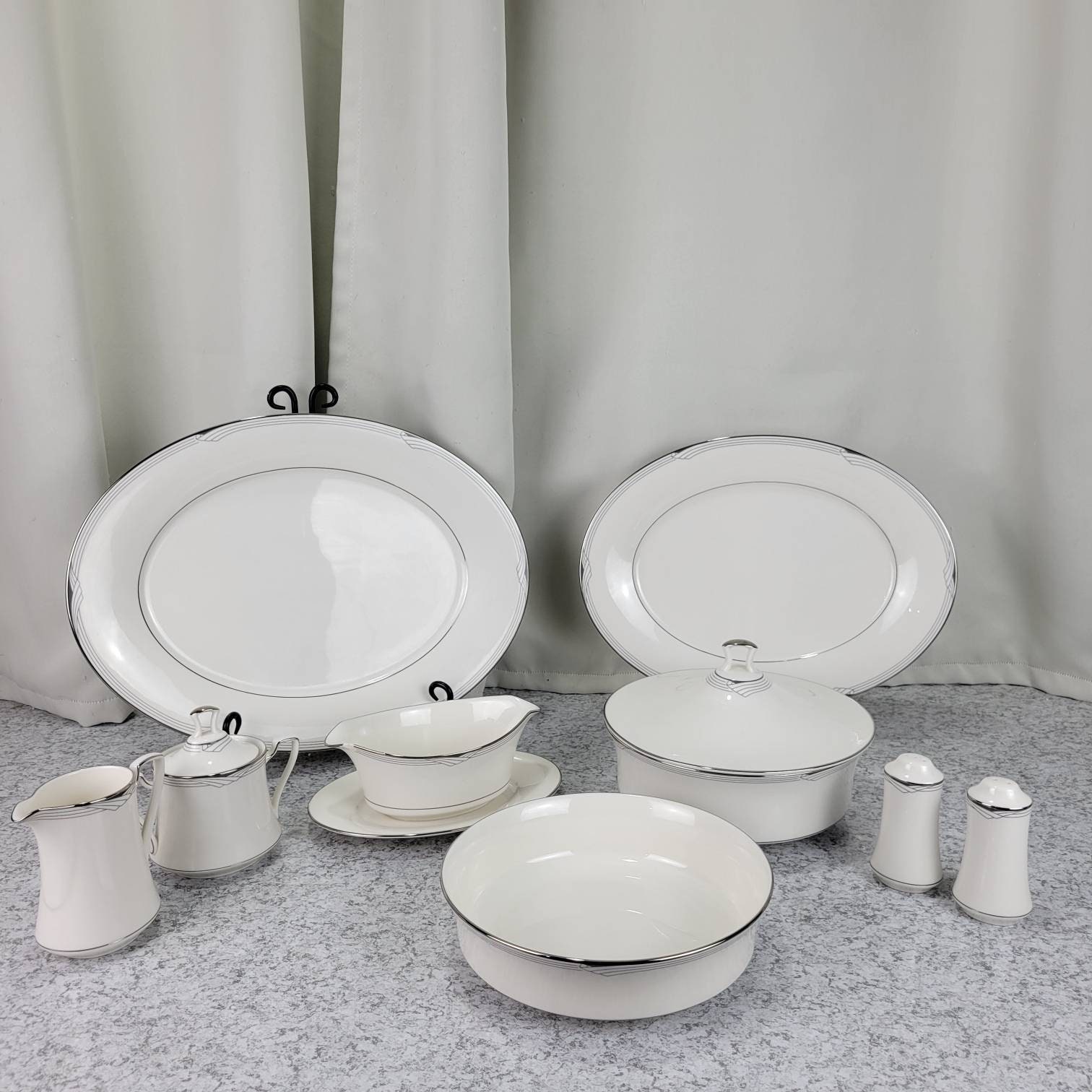 Noritake Sterling Cove China Set (104 Pieces) - 1990s Made in Japan - Etsy