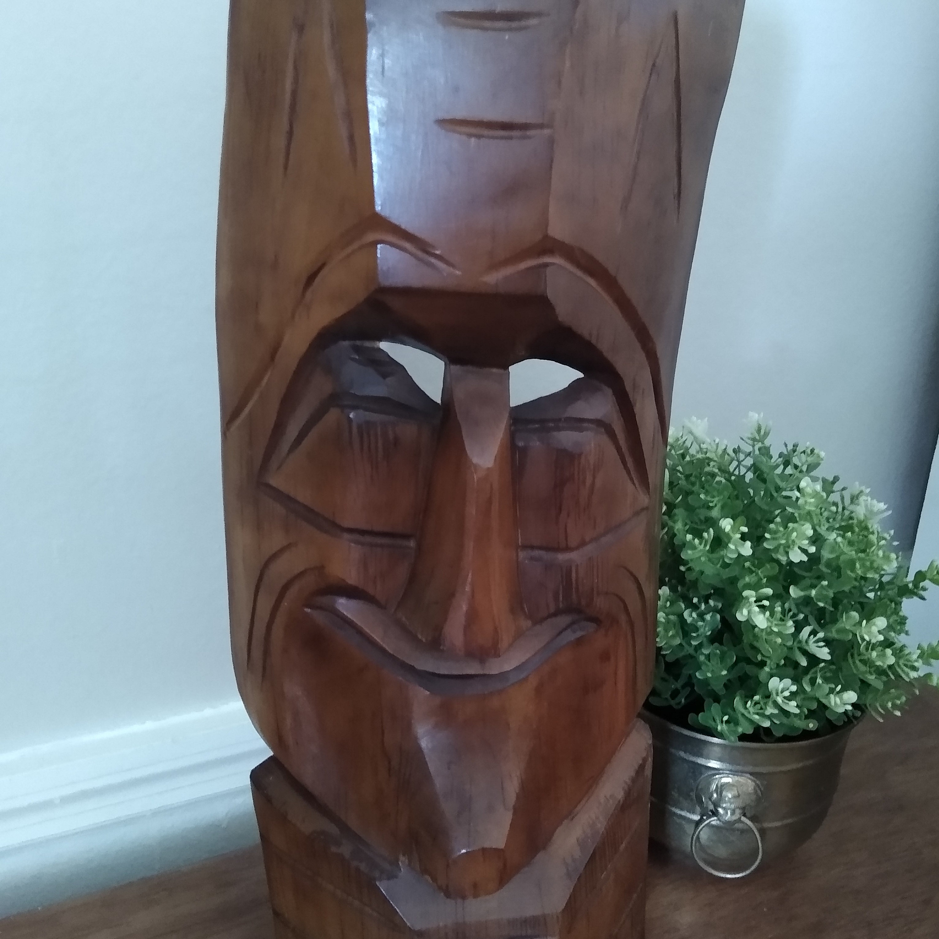 Vintage Hand-carved Polynesian Hawaiian Tribal Mask - Etsy