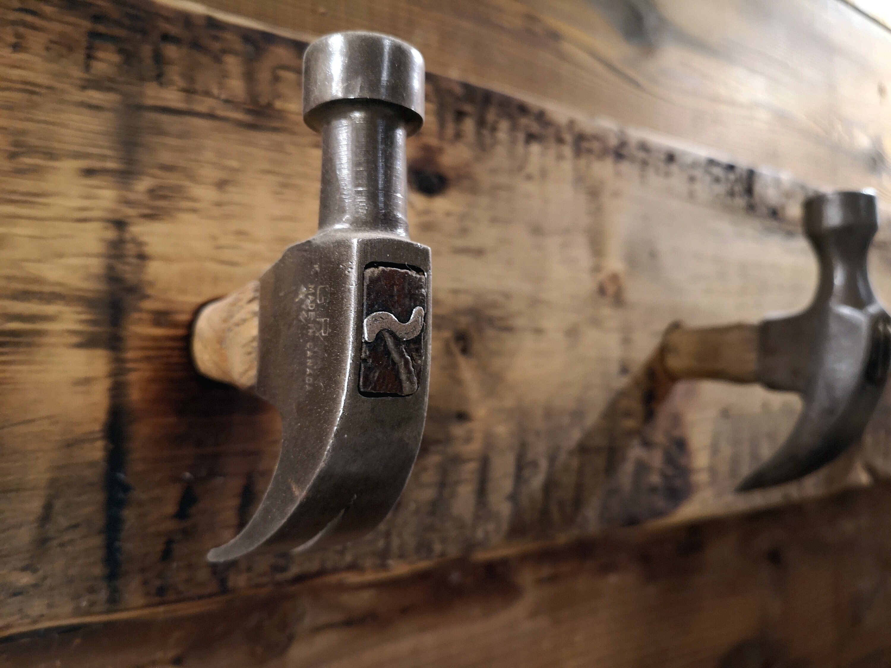 The Hammer Coat Rack - Rustic - Gift - Carpentry - Reclaimed - Etsy