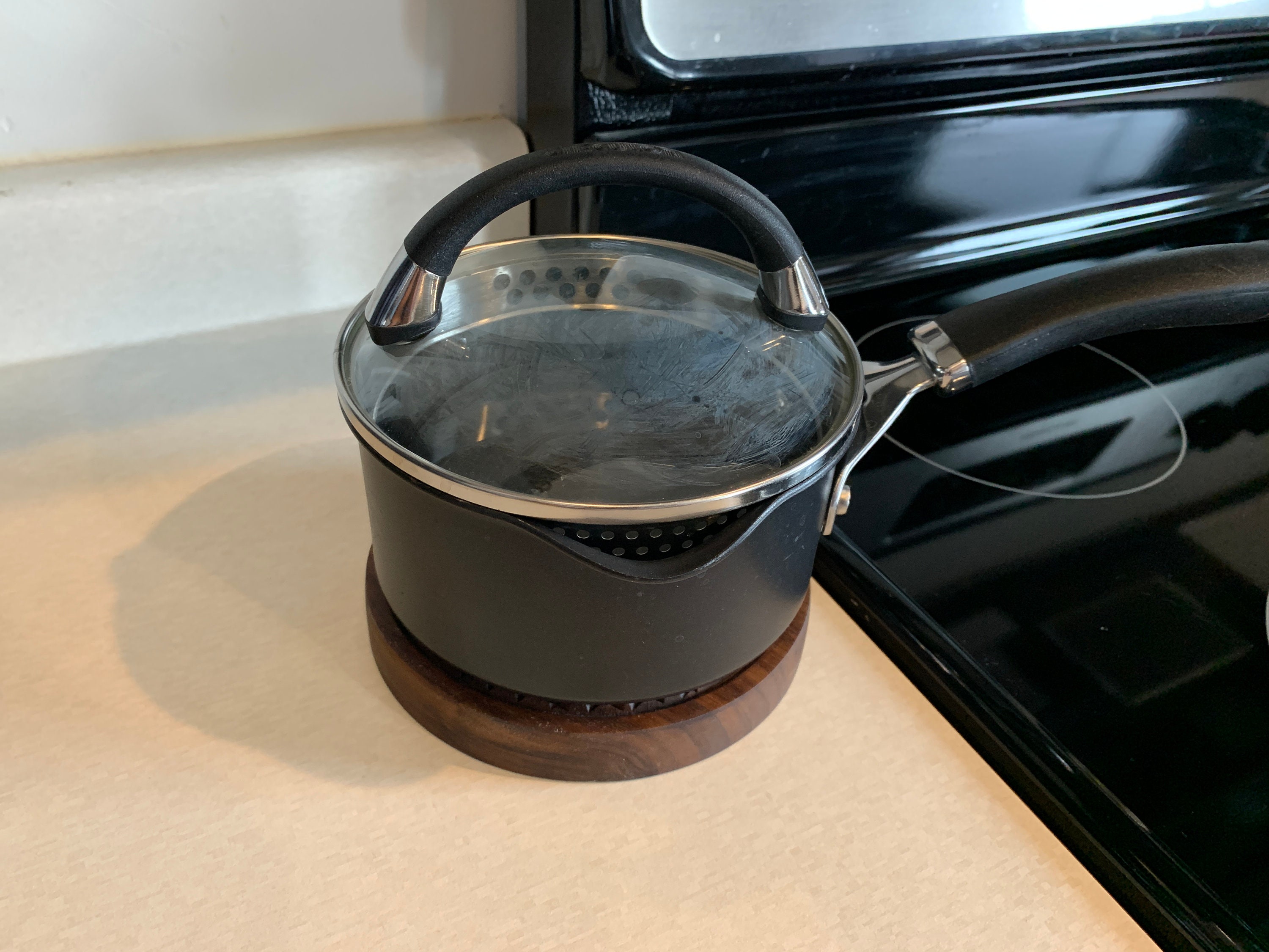 Trivet Wooden Pattern Walnut Wooden Trivet for Pots Kettle Trivet ...