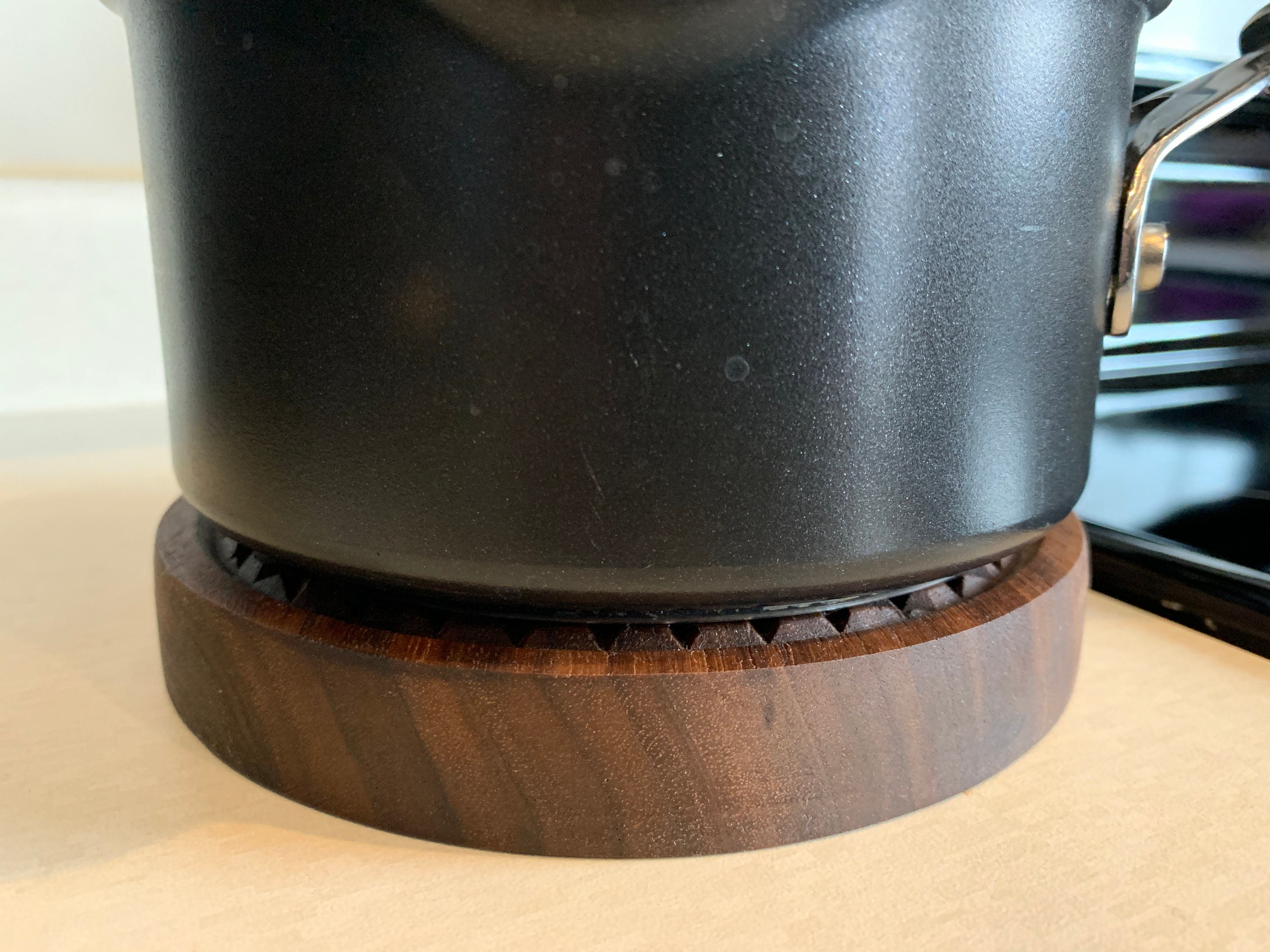 Trivet Wooden Pattern Walnut Wooden Trivet for Pots Kettle Trivet ...