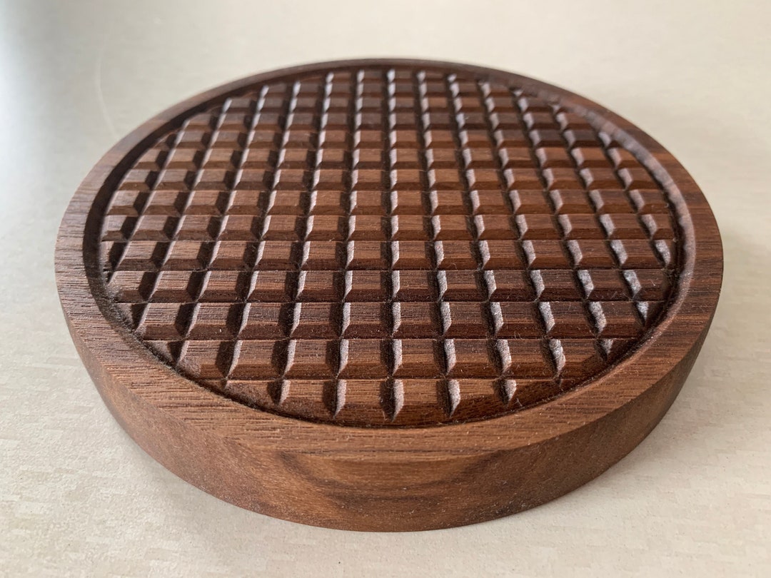 Trivet Wooden Pattern Walnut Wooden Trivet for Pots Kettle Trivet ...