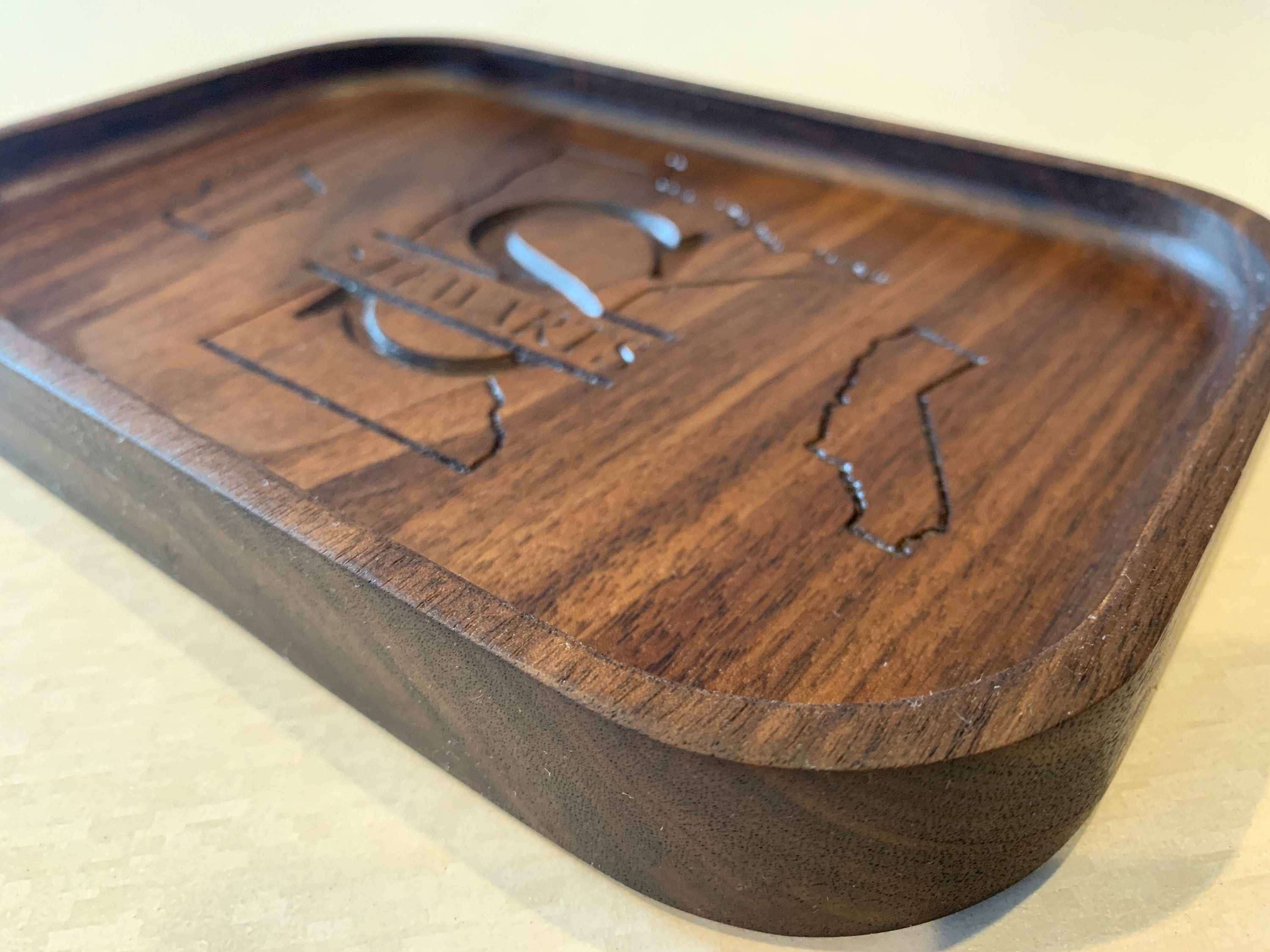 Catch All Tray Wooden Tray for EDC Every Day Carry Tray Custom Catch ...