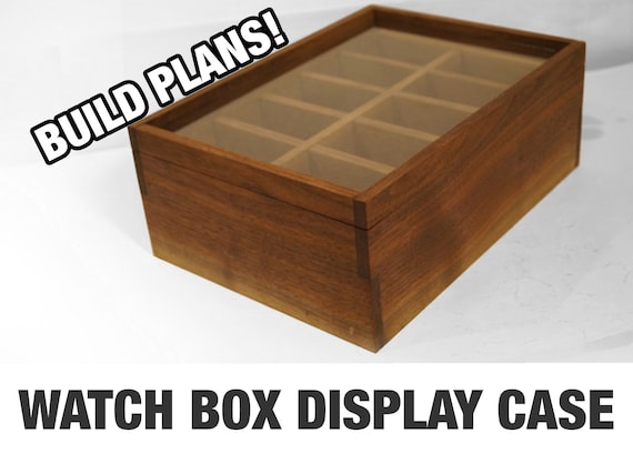 Watch Box Display Case Build Plans digital Download - Etsy