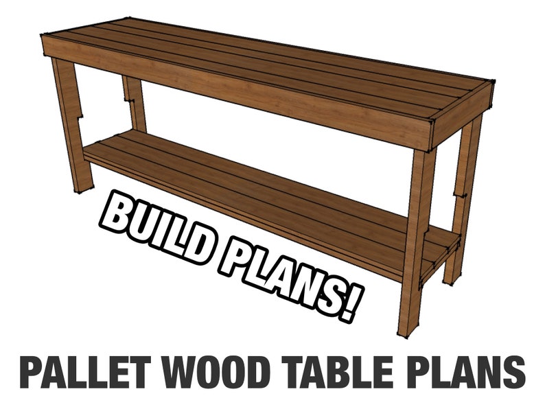 Pallet Wood Display Table - Build Plans (instant Download) - Etsy