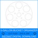 5 Gallon Bucket Organizer CNC Project SVG Files for Instant Download ...