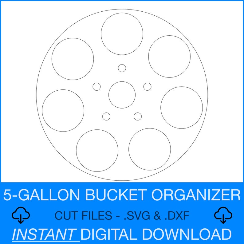 5 Gallon Bucket Organizer CNC Project SVG Files for Instant Download ...