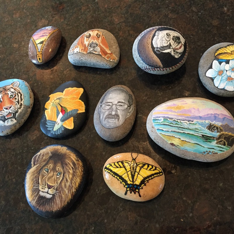 Painted Rocks Native American - Etsy