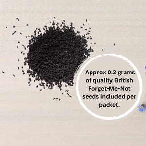 Funeral Forget Me Not Seed Packets, Personalised Seed Packets|forget Me ...