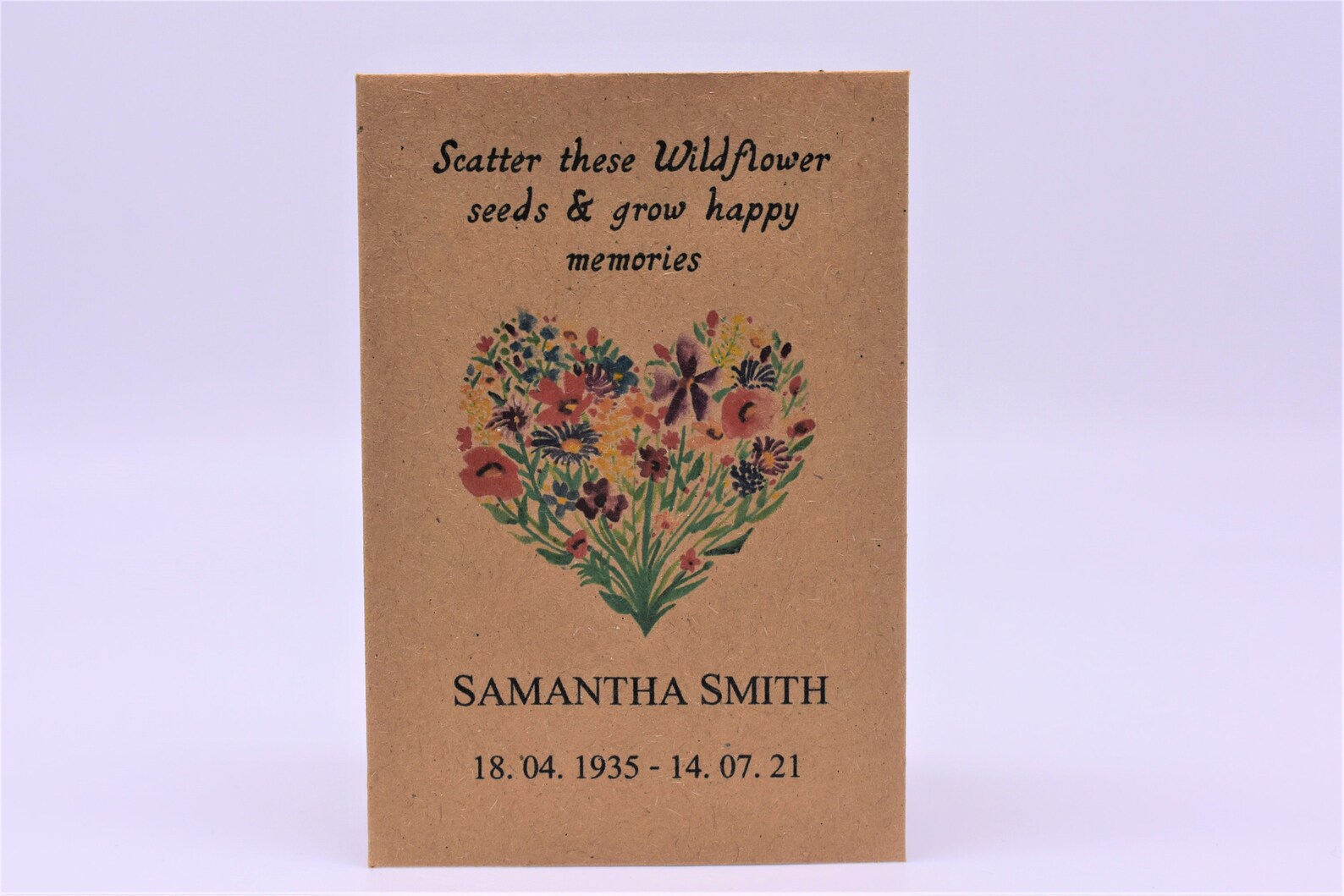 Funeral Seed Packets WILDFLOWER Seed Packets Remembrance - Etsy UK