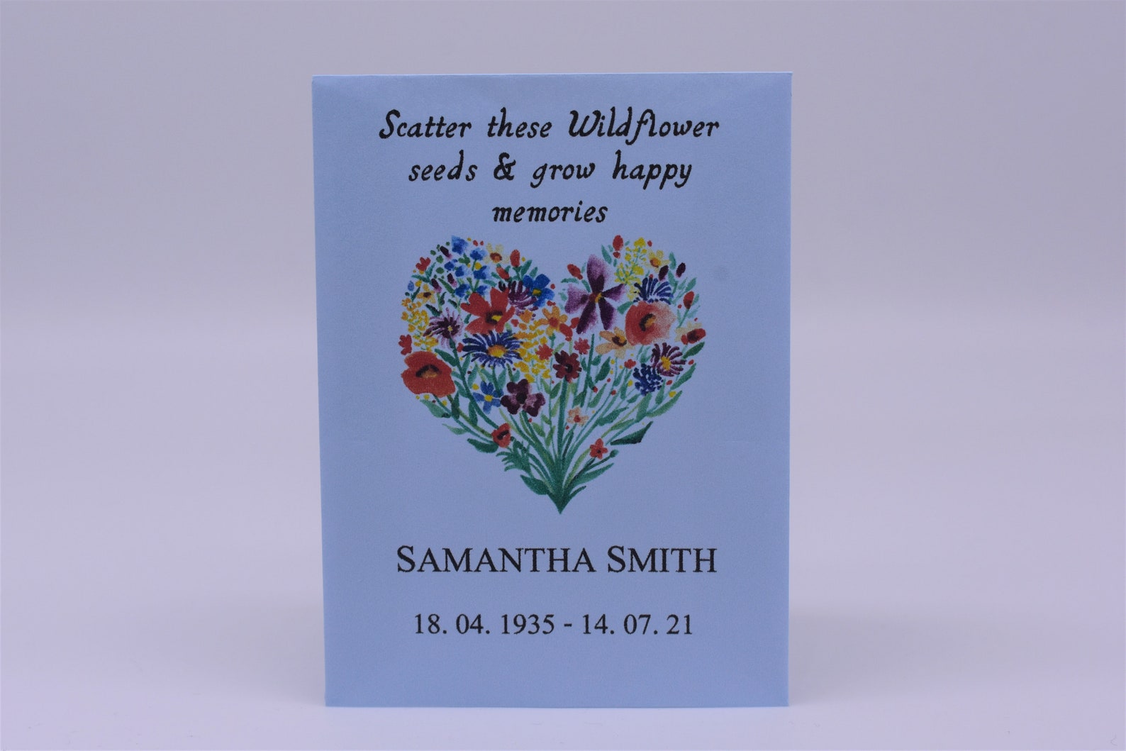 Funeral Seed Packets WILDFLOWER Seed Packets Remembrance - Etsy UK