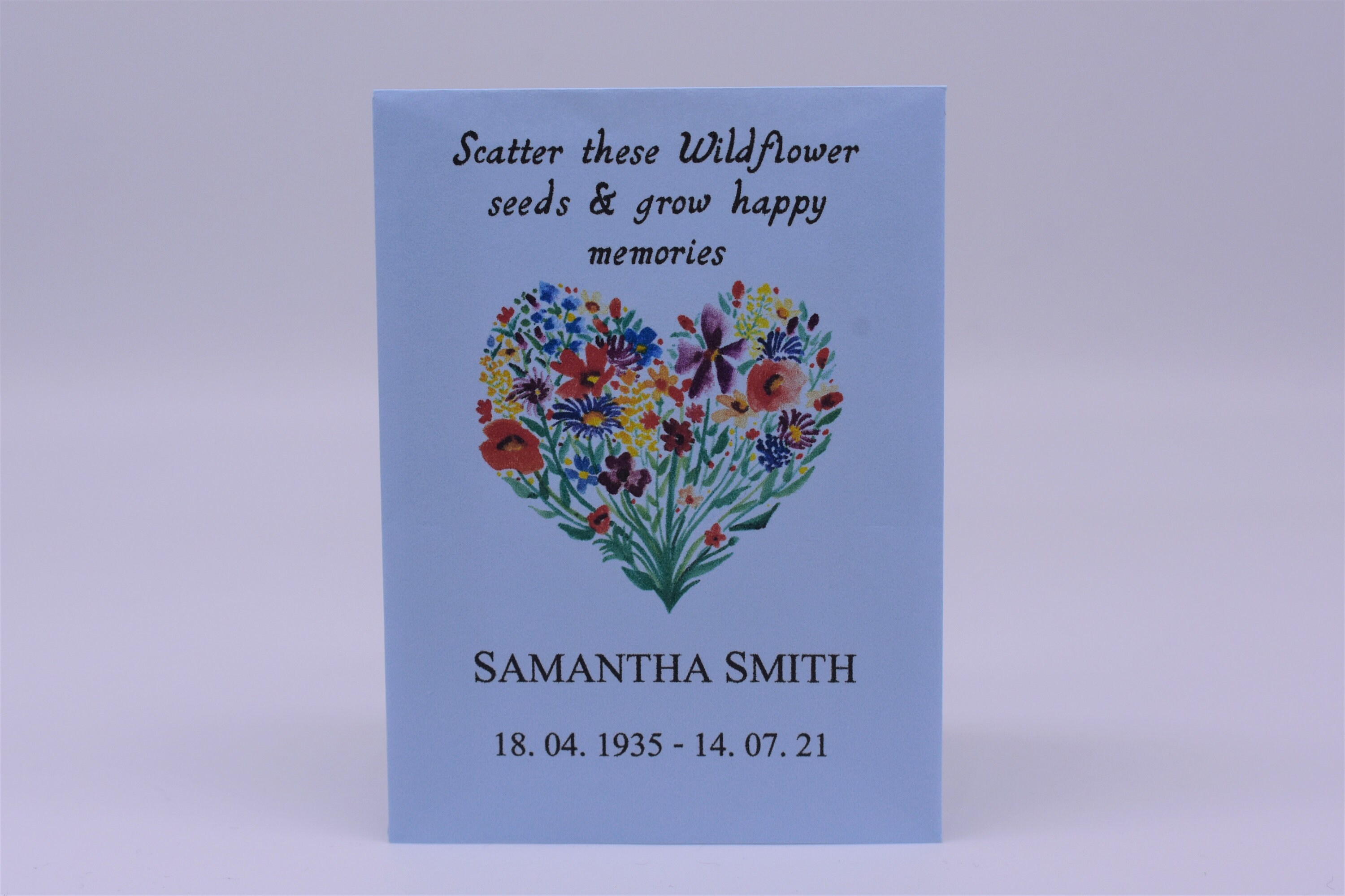 Funeral Seed Packets WILDFLOWER Seed Packets Remembrance - Etsy UK
