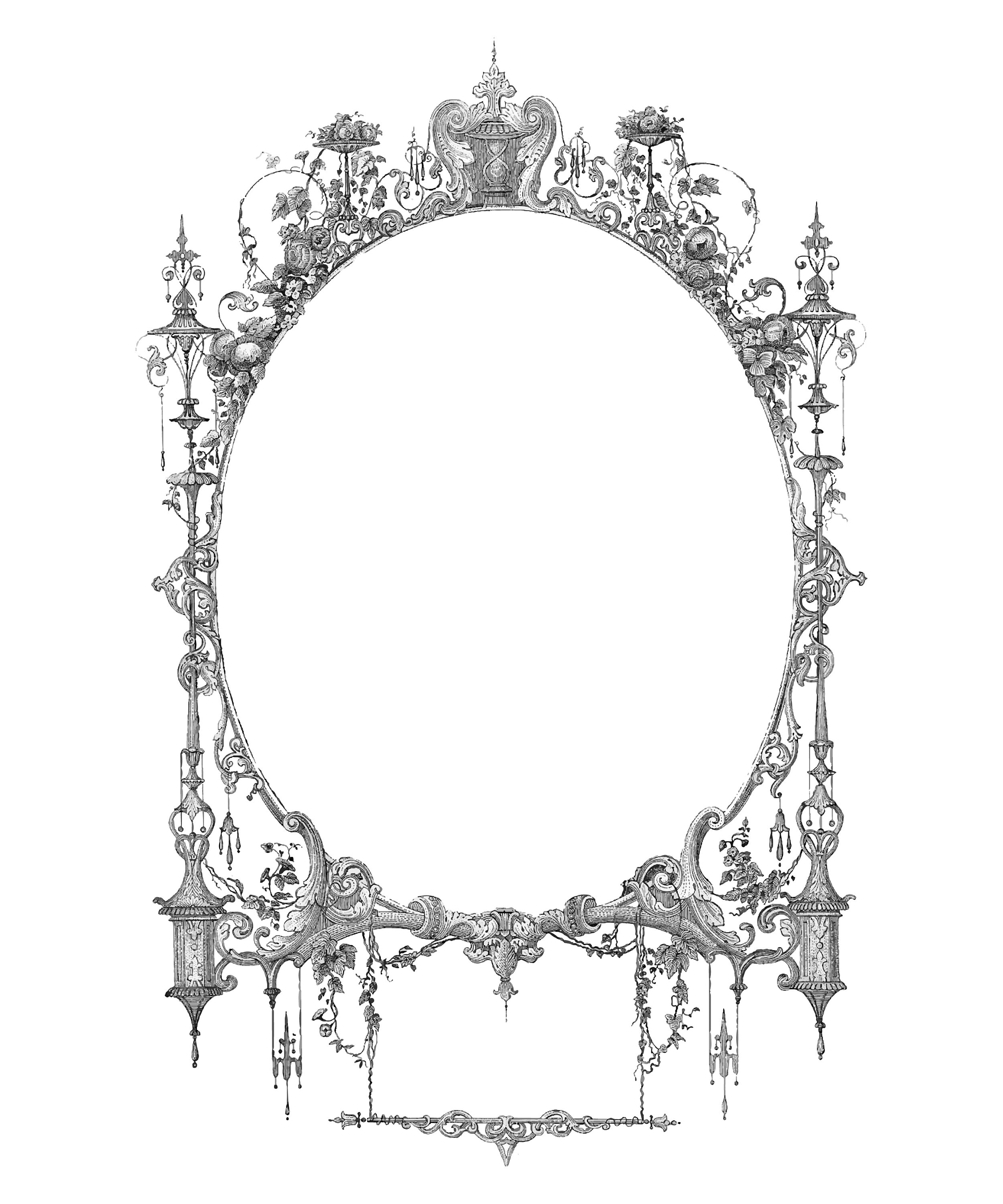 Antique Picture Frame Border