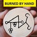 Marax Sigil Wood Burned by Hand Seal Spirit Goetia Size Aprox 8 Cm - Etsy