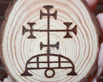 Bathin Sigil Wood Burned by Hand Seal Spirit Goetia Size Aprox 8 Cm - Etsy