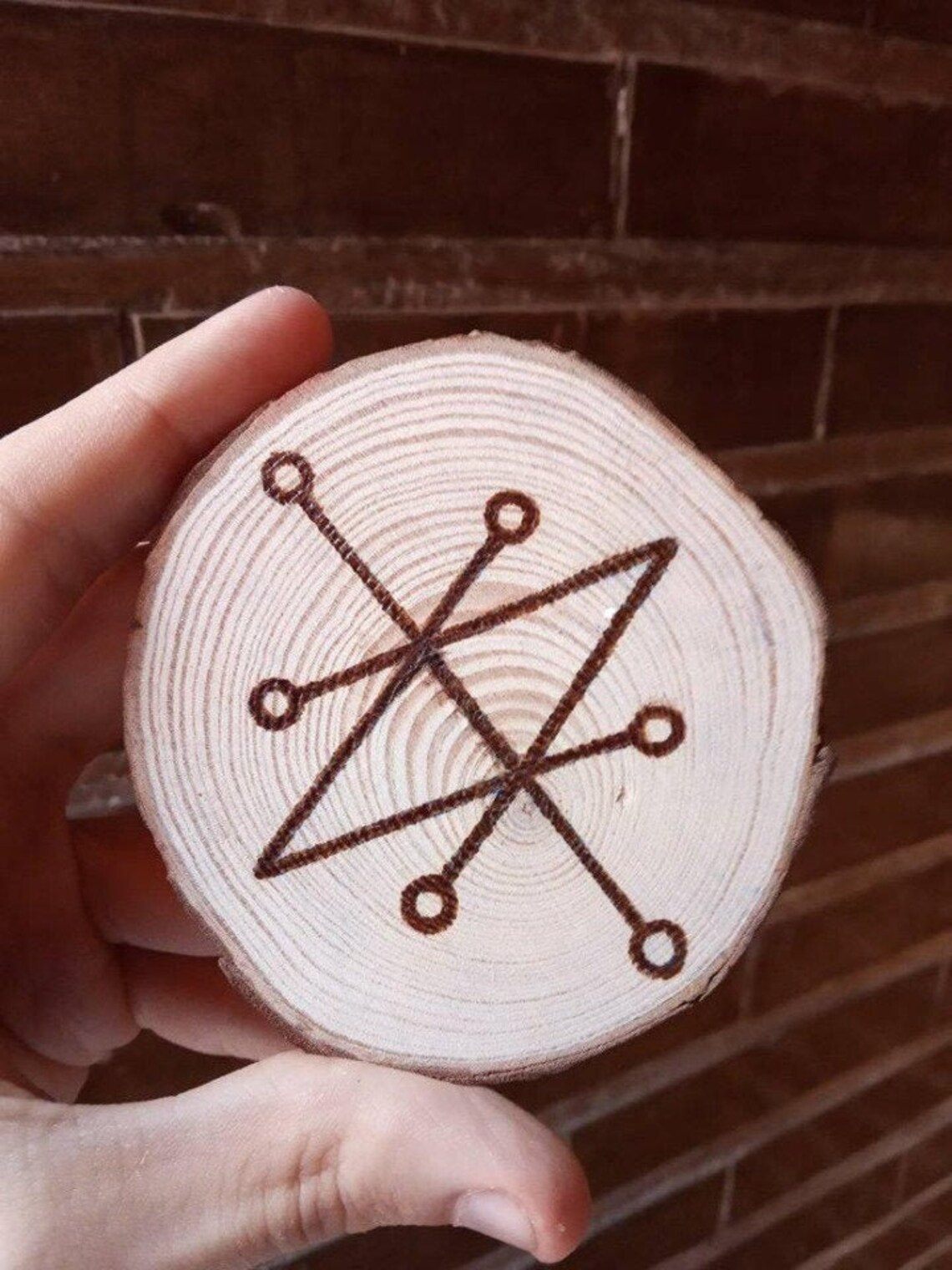 AZAZEL Sigil Wood Burned by Hand Size Aprox 8 Cm - Etsy