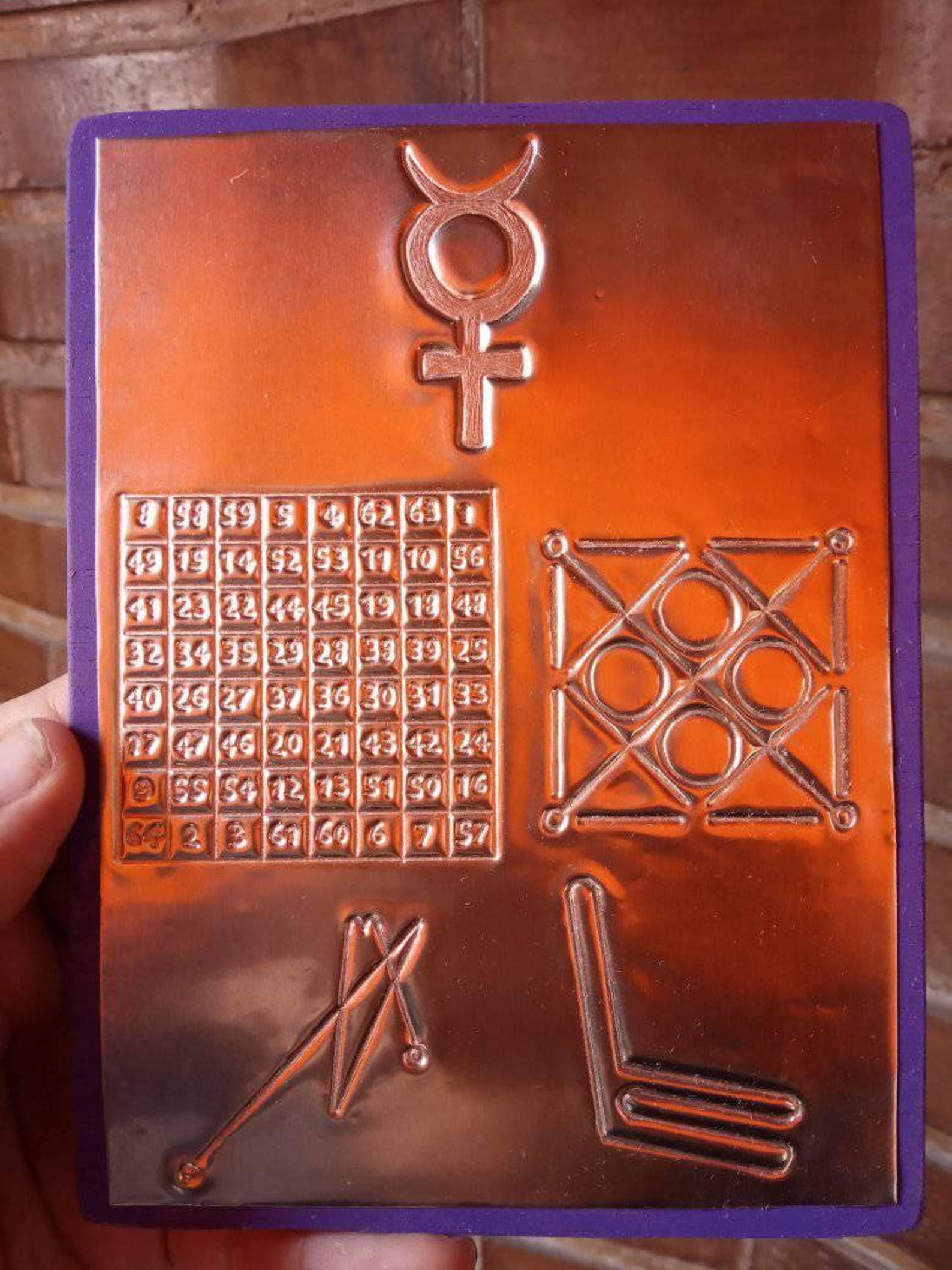 PLANETARY SIGILS Mercury KAMEA Size 16 Cm X 12 Cm Aprox - Etsy