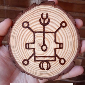 Stolas Sigil Wood Burned by Hand Seal Spirit Goetia Size - Etsy