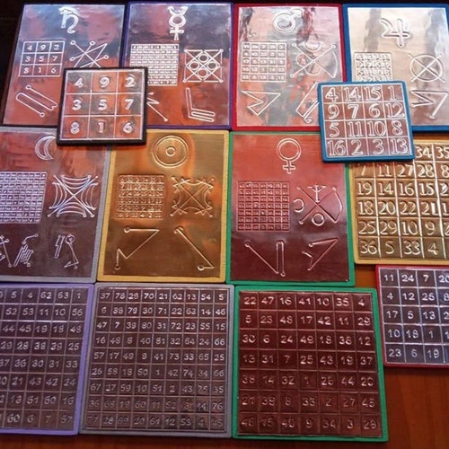 PLANETARY SIGILS Mercury KAMEA Size 16 Cm X 12 Cm Aprox | Etsy