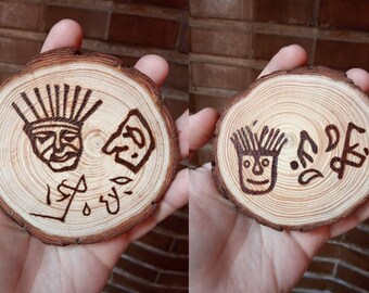 Lucifer Sigil Wood Burned by Hand Size Aprox 8 Cm | Etsy