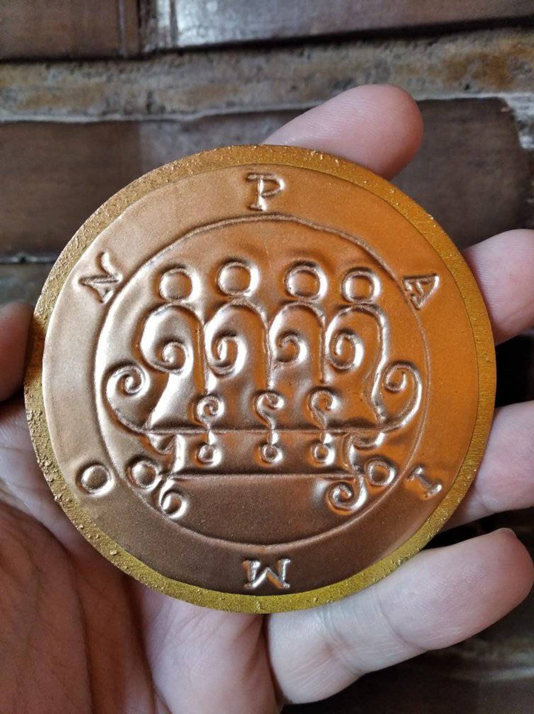 PAIMON Sigil Metal Seal Spirit Goetia Size Aprox 76 Cm - Etsy