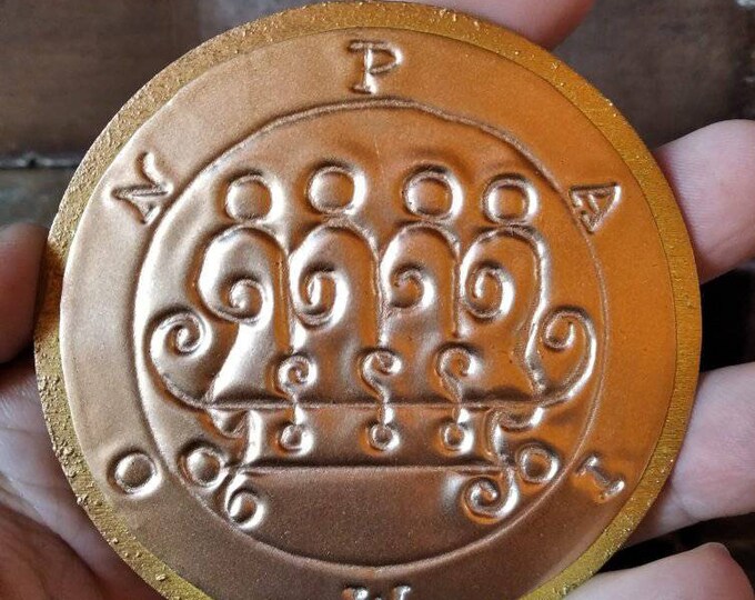 PAIMON Sigil Metal Seal Spirit Goetia Size Aprox 7,6 Cm - Etsy