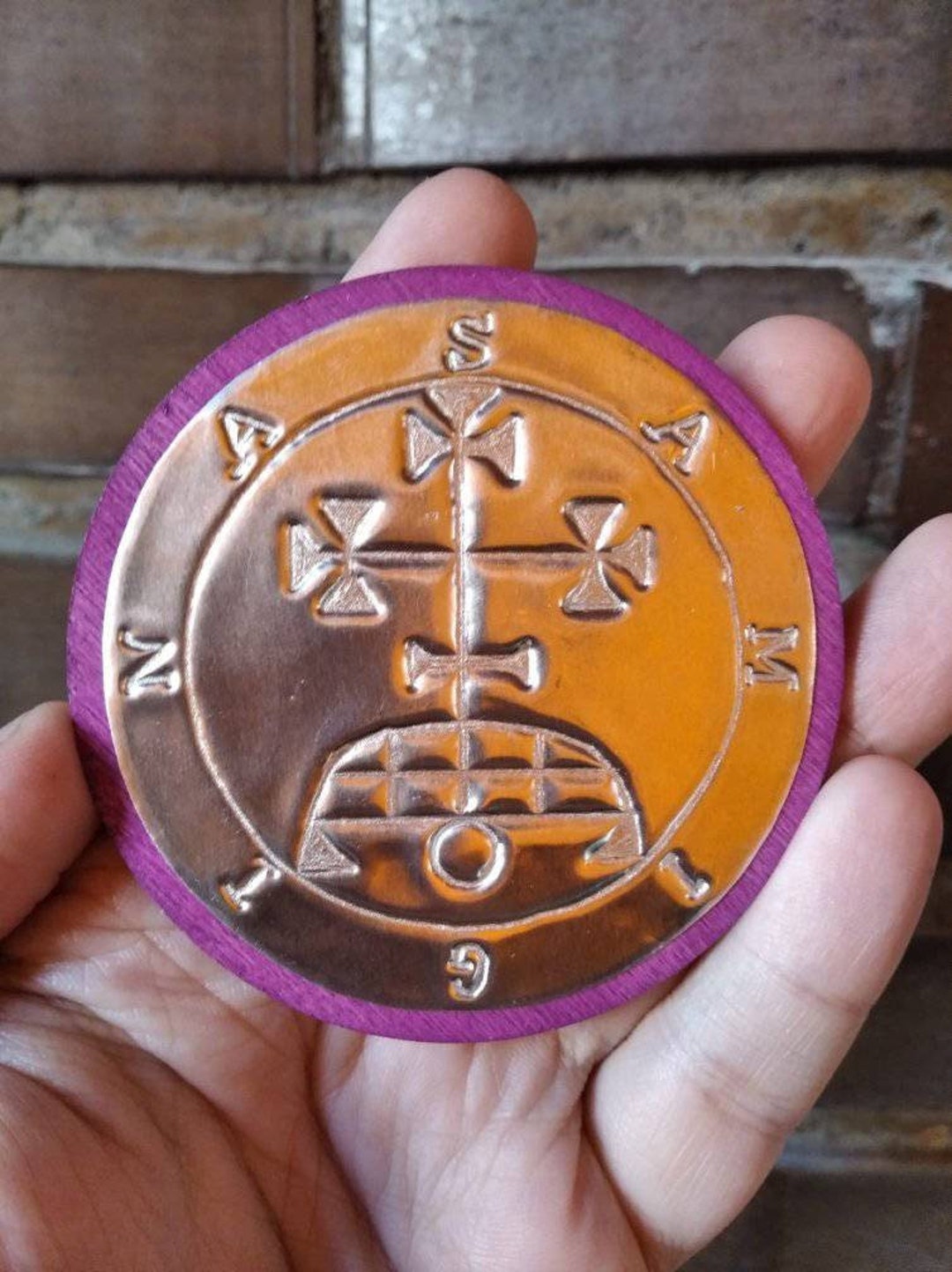 SAMIGINA Sigil Metal Seal Spirit Goetia Size Aprox 7,6 Cm - Etsy