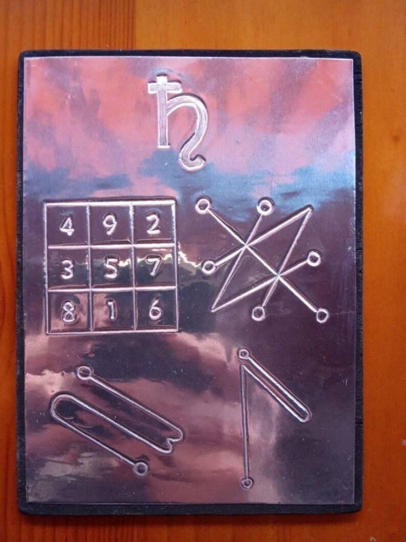 PLANETARY SIGILS Saturn KAMEA Size 16 Cm X 12 Cm Aprox | Etsy