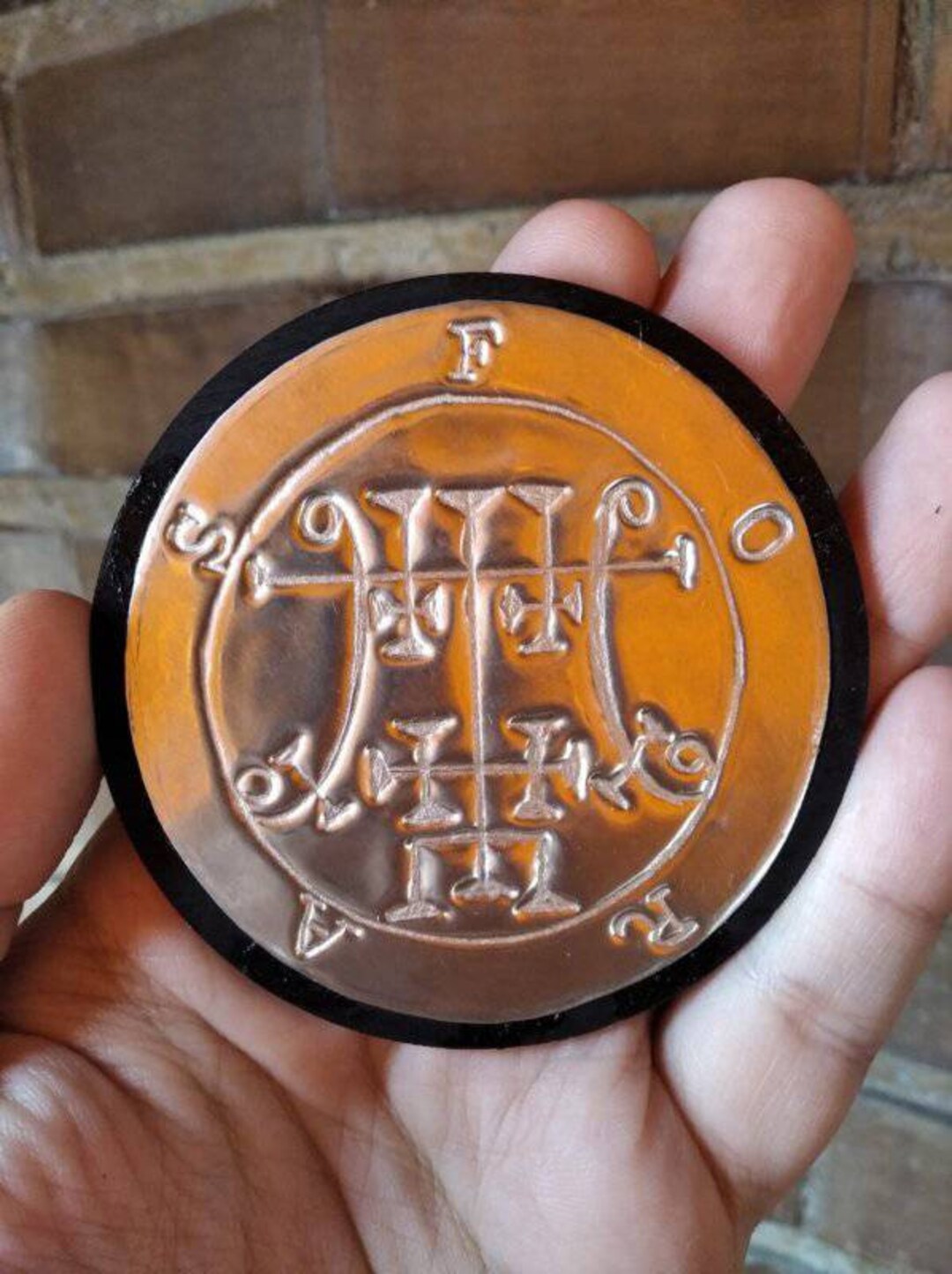 FORAS Sigil Metal Seal Spirit Goetia Size Aprox 76 Cm - Etsy