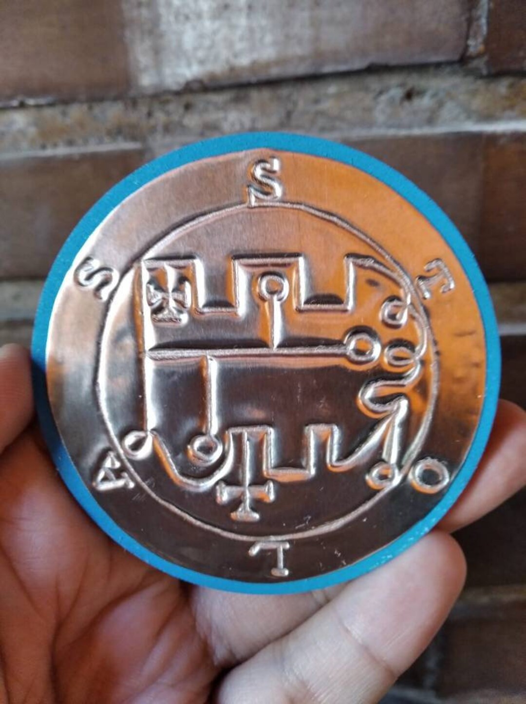 STOLAS Sigil Metal Seal Spirit Goetia Size Aprox 76 Cm - Etsy