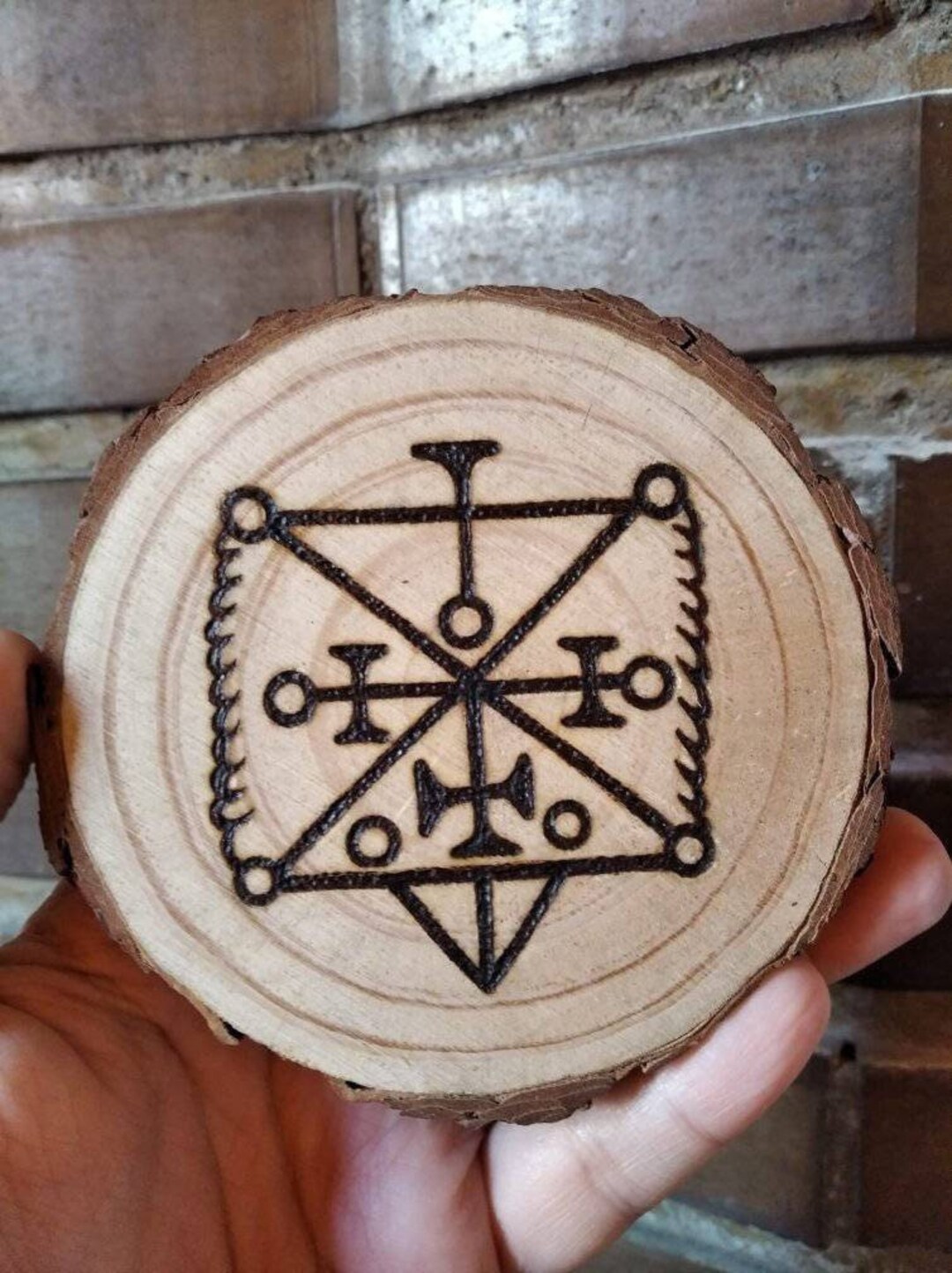 Ose Sigil Wood Burned by Hand Seal Spirit Goetia Size - Etsy