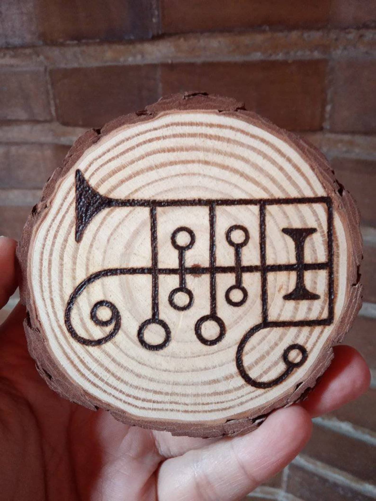 Ronove Sigil Wood Burned by Hand Seal Spirit Goetia Size - Etsy