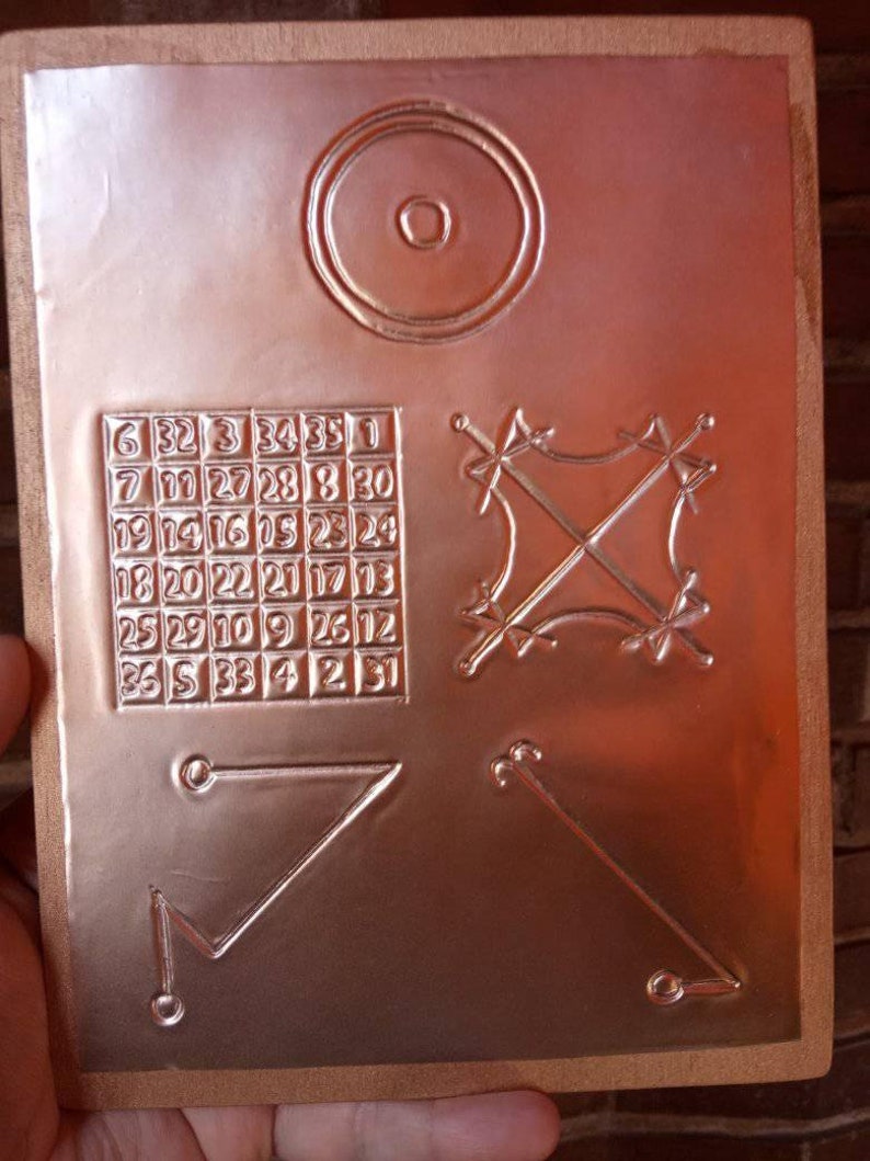 PLANETARY SIGILS Sun KAMEA Size 16 Cm X 12 Cm Aprox - Etsy