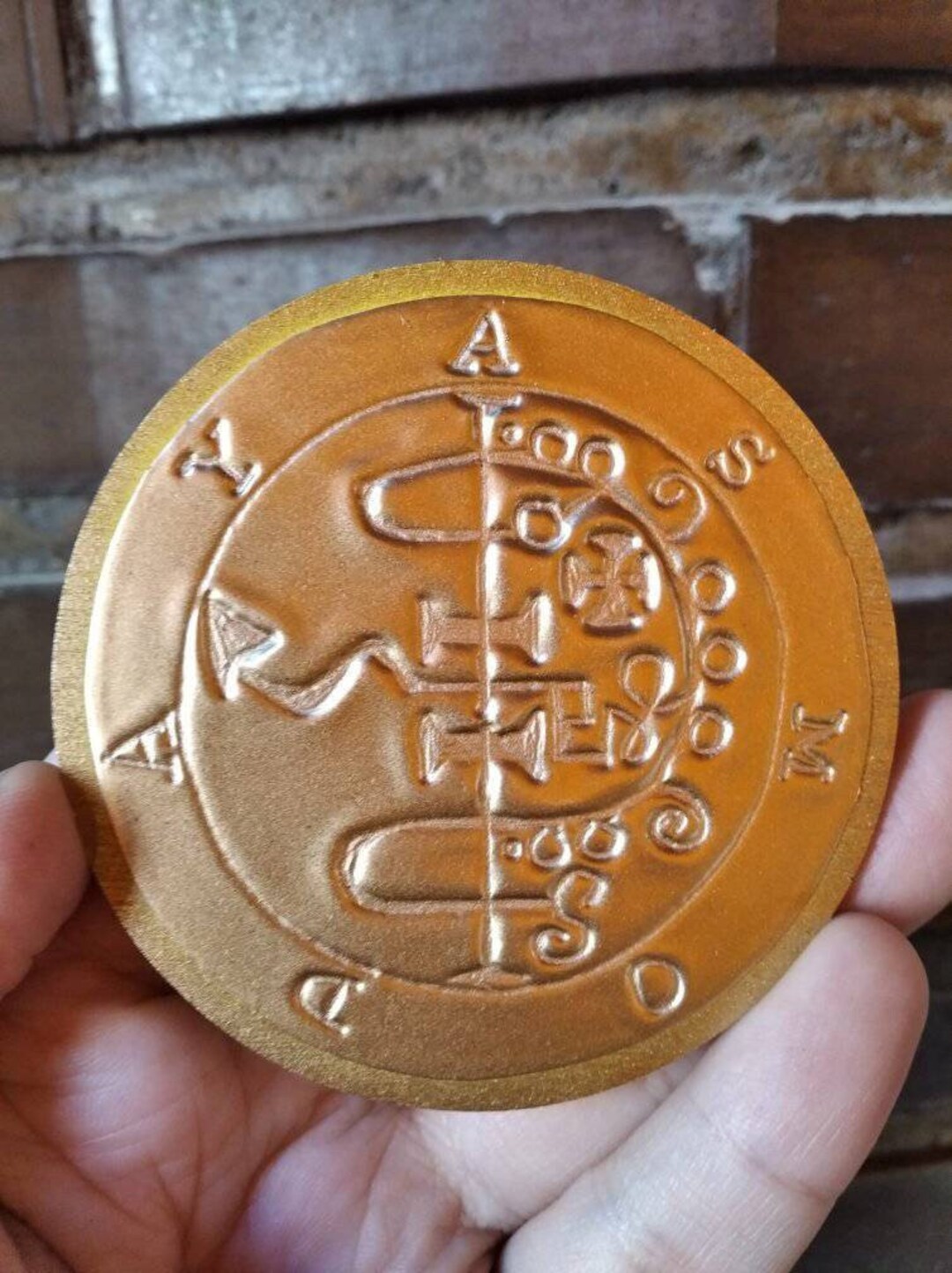 ASMODEUS Sigil Metal Seal Spirit Goetia Size Approx 7.6 Cm - Etsy