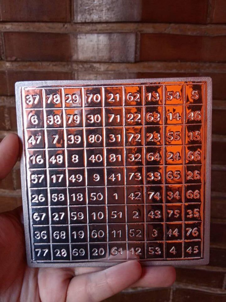 KAMEA Magick Square MOON size 13 x 13 cm | Etsy