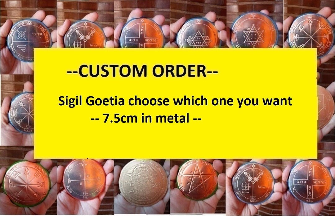 Sigil Goetia Choose Which One Want Seal Spirit Goetia - Etsy