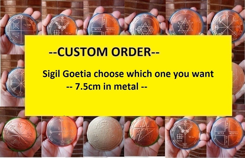 Sigil Goetia Choose Which One Want Seal Spirit Goetia - Etsy