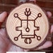 Camio Sigil Wood Burned by Hand Seal Spirit Goetia Size - Etsy