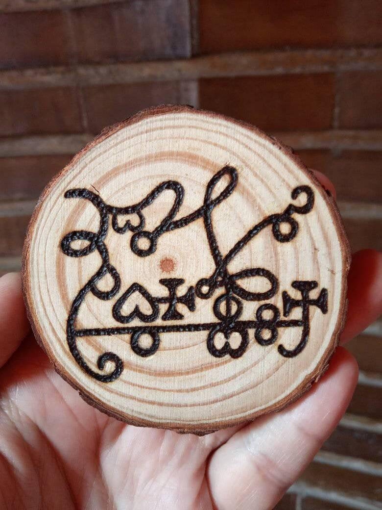Beleth Sigil Wood Burned by Hand Seal Spirit Goetia Size - Etsy Finland